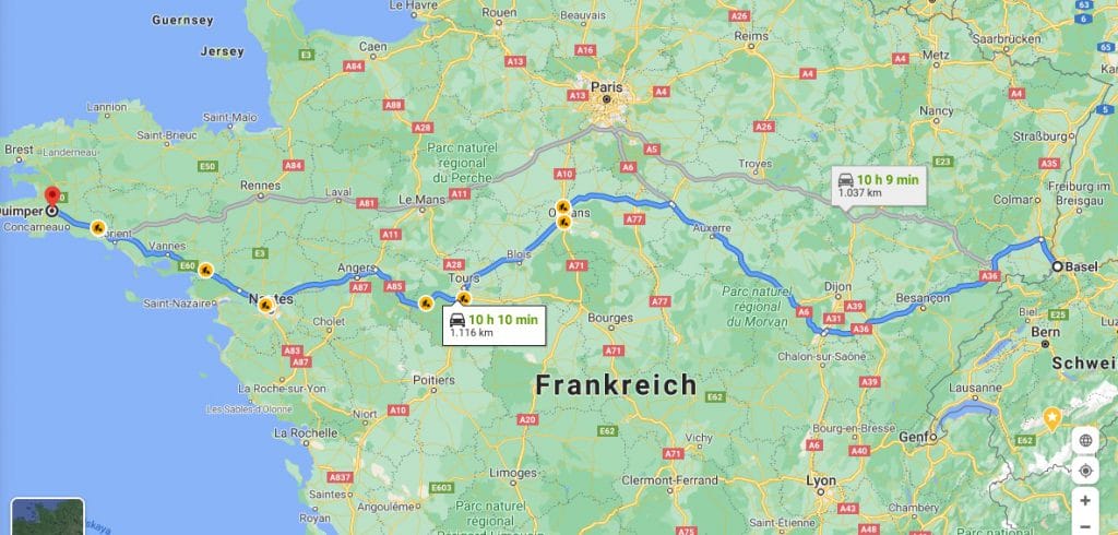 Mautfrei Autobahn Frankreich