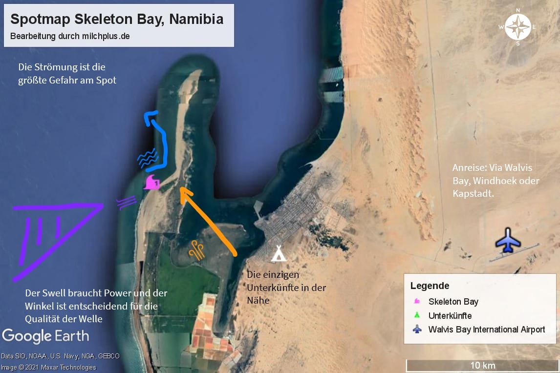 Skeleton Bay, Namibia: Eine der besten Wellen der Welt